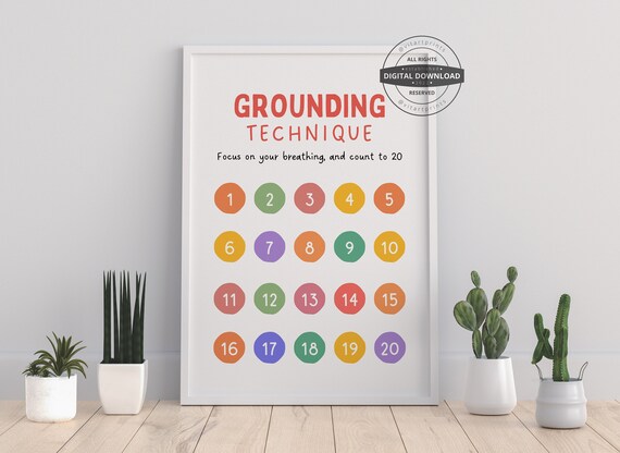 Grounding Technique Kids Coping Skills Calm Cards - Etsy