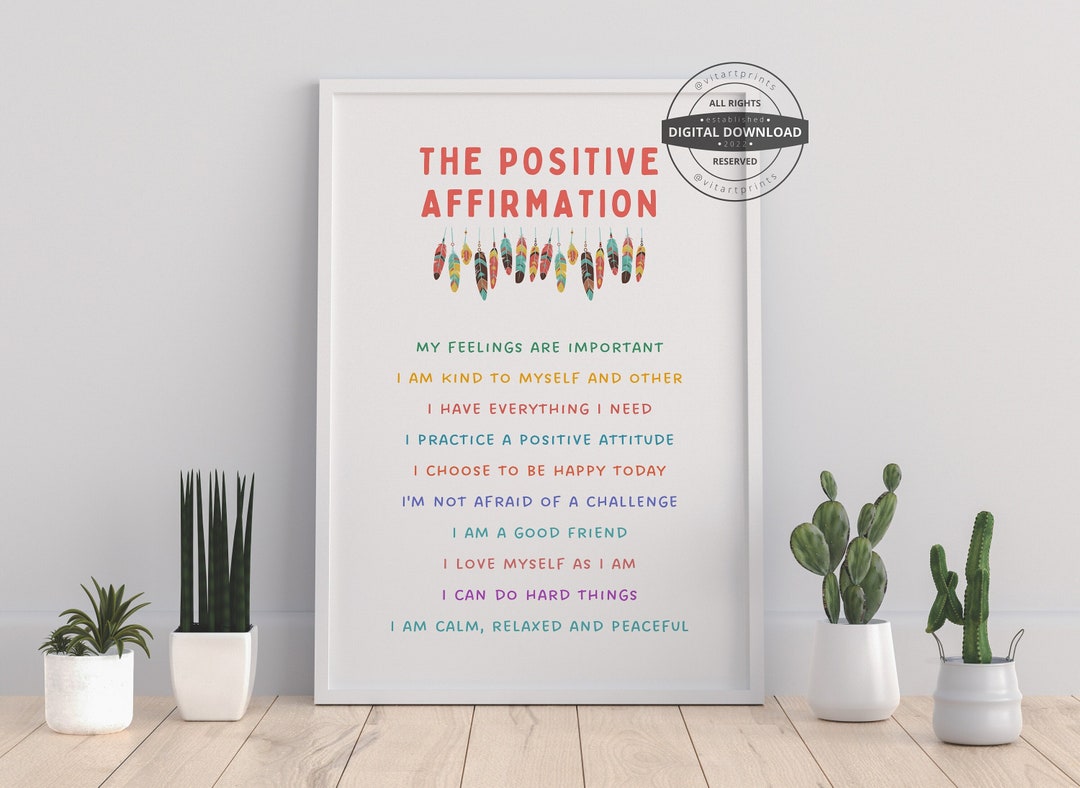 Positive Affirmations Office Decor Therapy Office Decor School ...