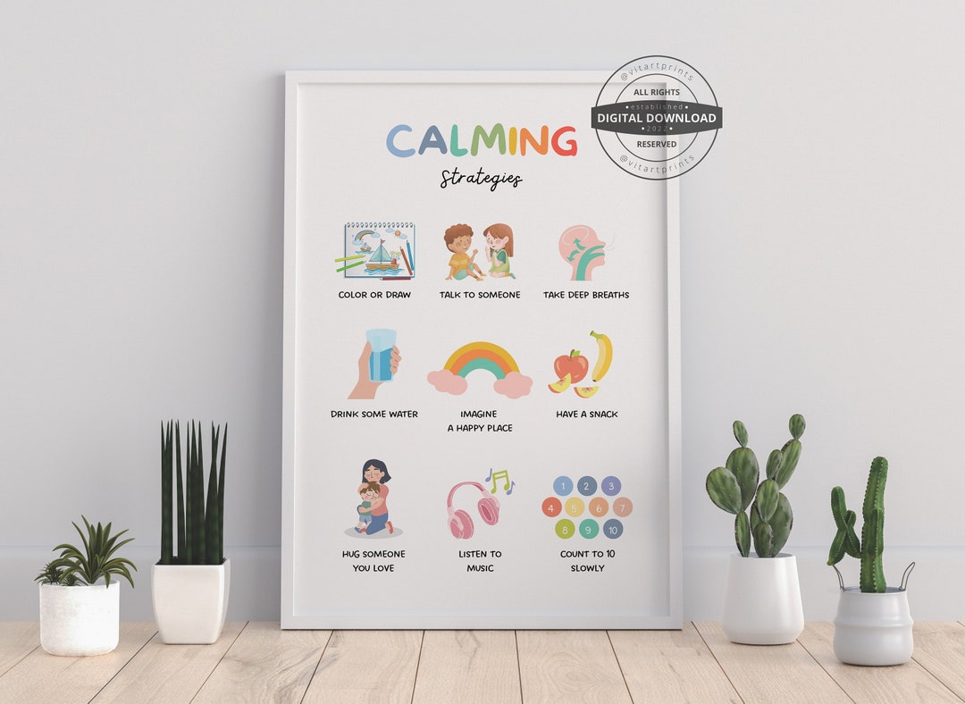 Calming Strategies | Therapy Office Decor School Counselor CBT DBT ...
