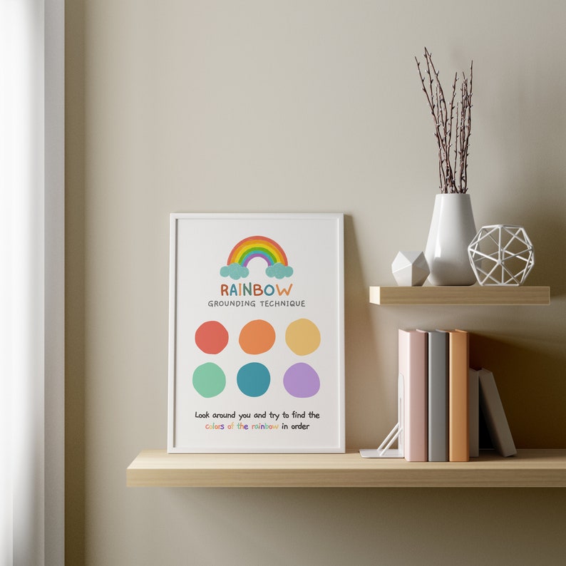 Grounding Technique Rainbow Emotions Educational Posters - Etsy Australia
