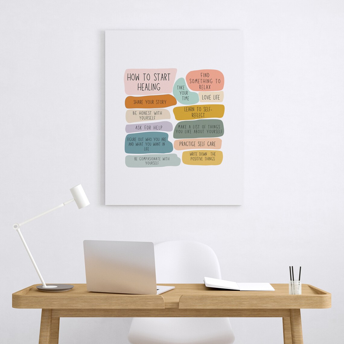 Start Healing Therapy Office Decor Mindfulness Poster - Etsy