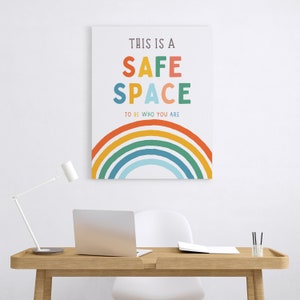 Safe Space | Office Decor, Therapy Office, School Counselor, CBT DBT ...