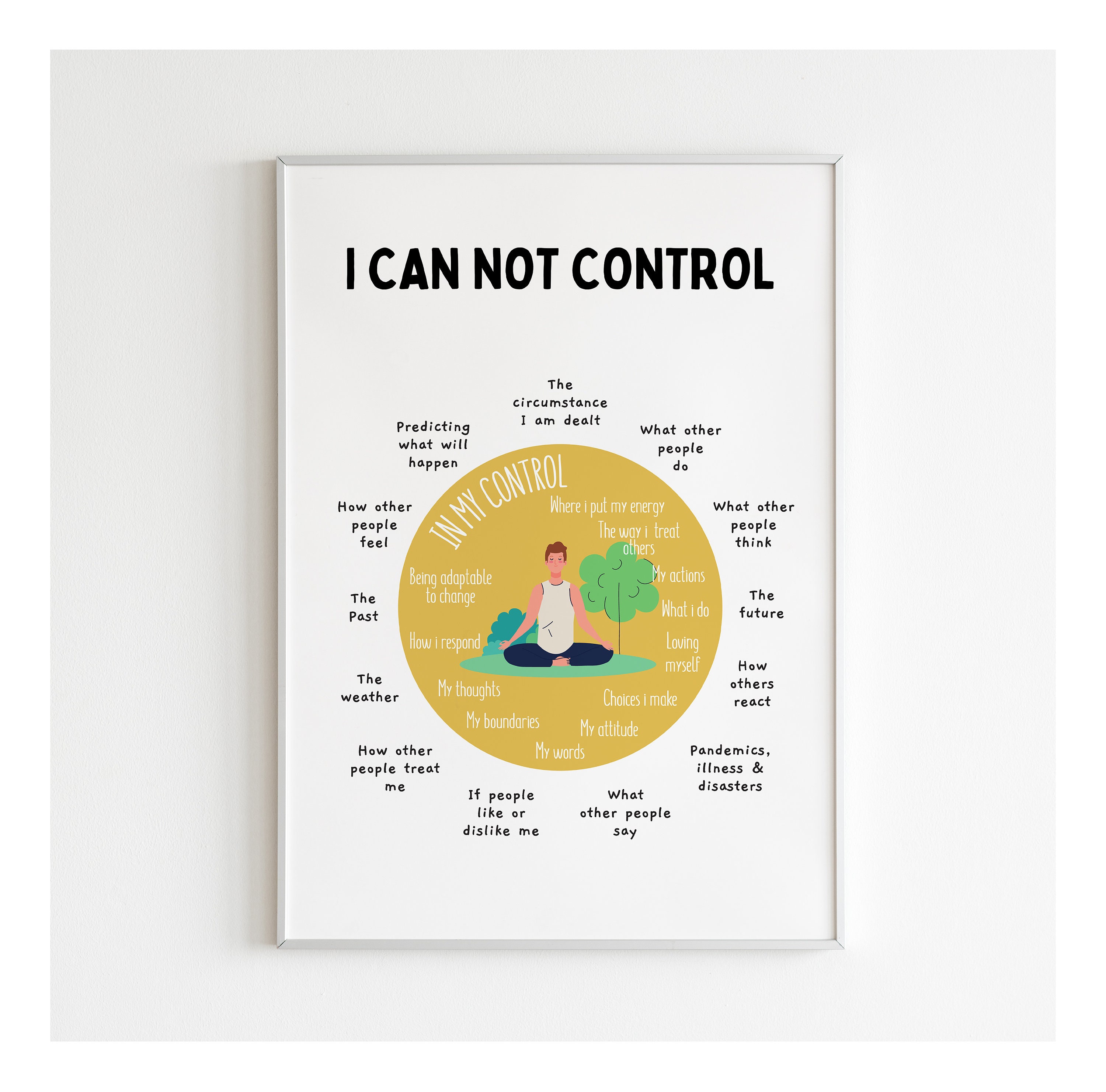 I Cannot Control Therapy Office Decor School Counselor Therapy ...