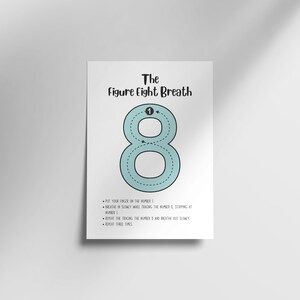 Figure Eight Breath Print | Grounding Technique Therapy Tool (digital ...
