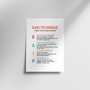 Rain Technique, Rain Emotions, Mindfulness, Psychology, Therapy Office ...