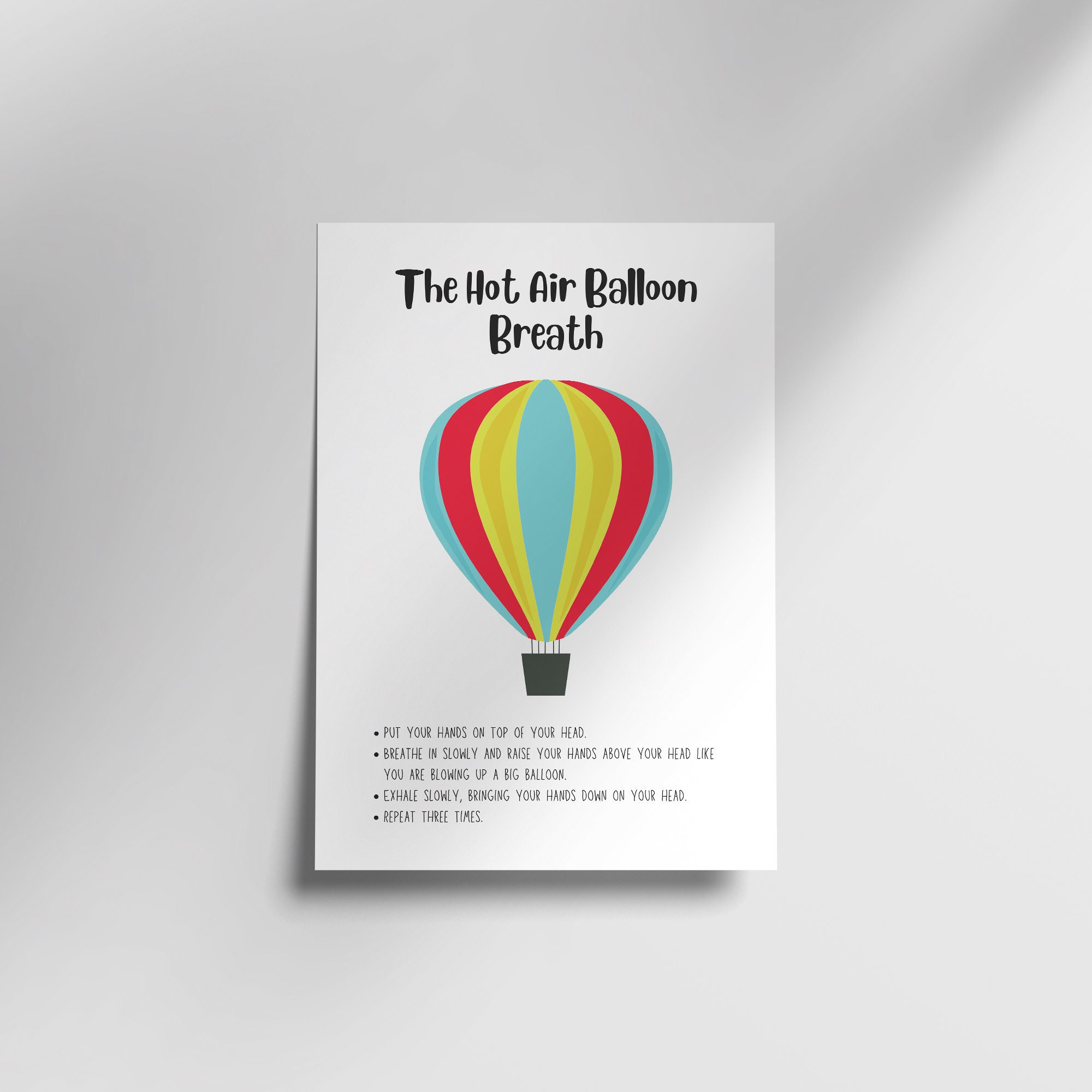 Balloon Breath Grounding Technique Therapy Office Decor School ...