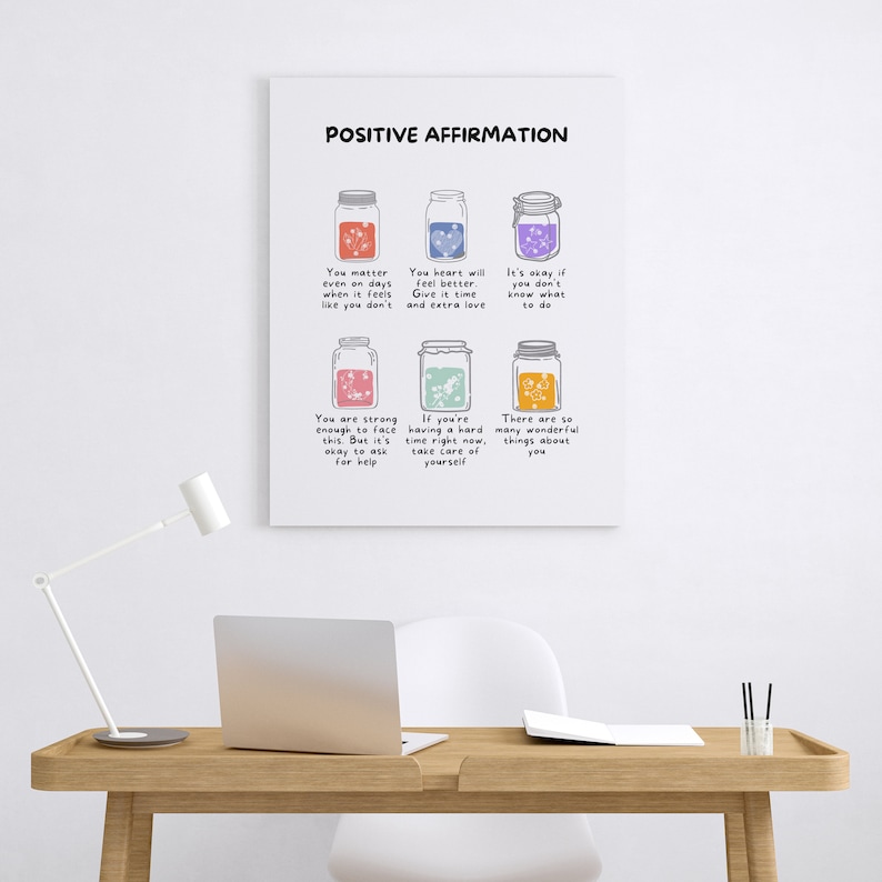 Daily Affirmations Positive Affirmations, Office Decor, Therapy Office ...