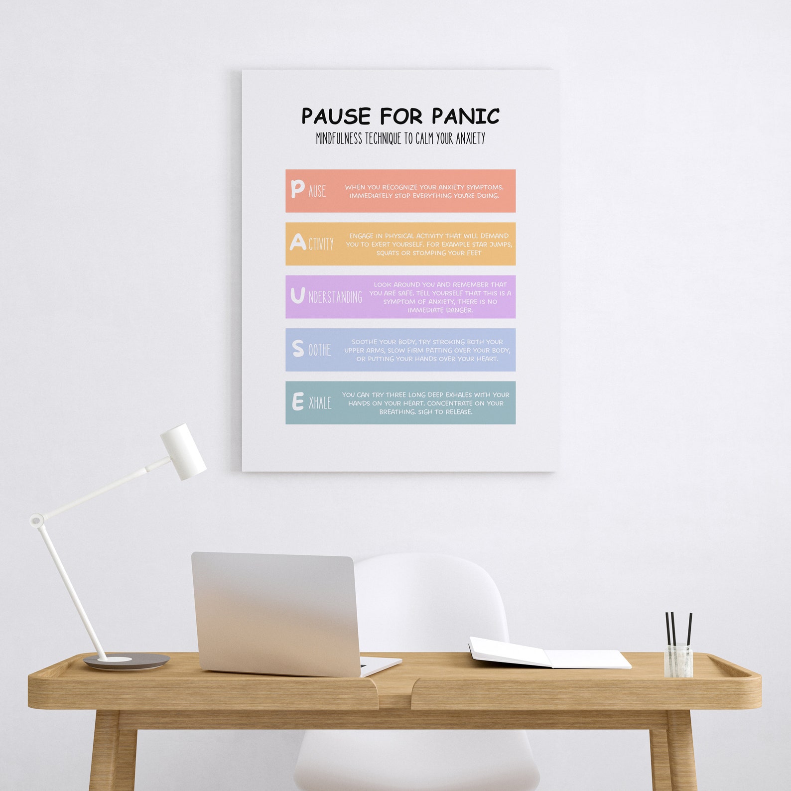 Pause for Panic Poster, Trauma Recovery, Narrative Therapy, Therapy ...