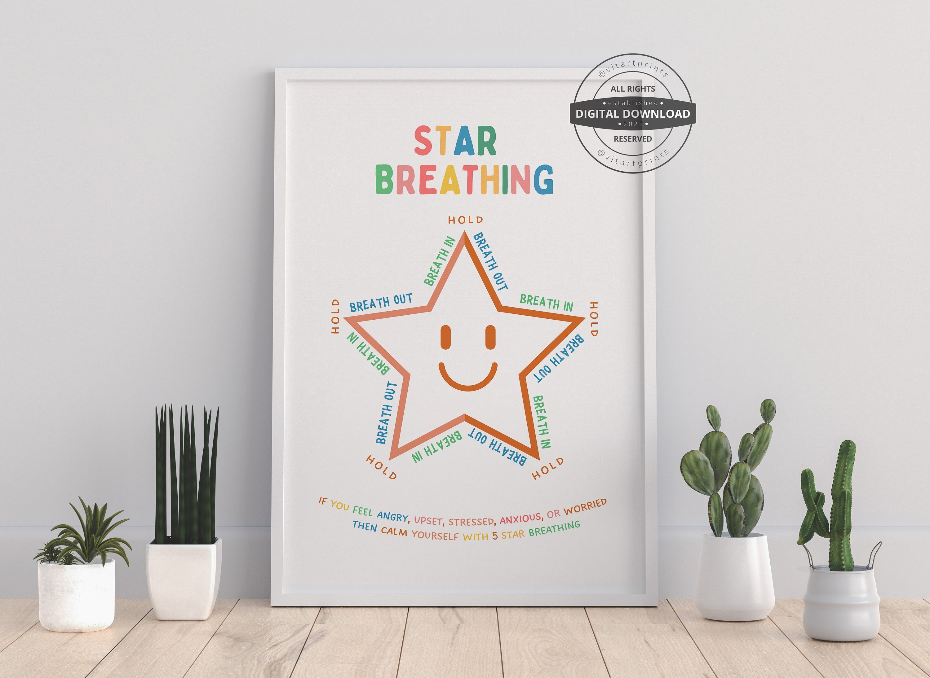 Star Breathing Poster Calming Corner Feeling Poster Therapy - Etsy ...