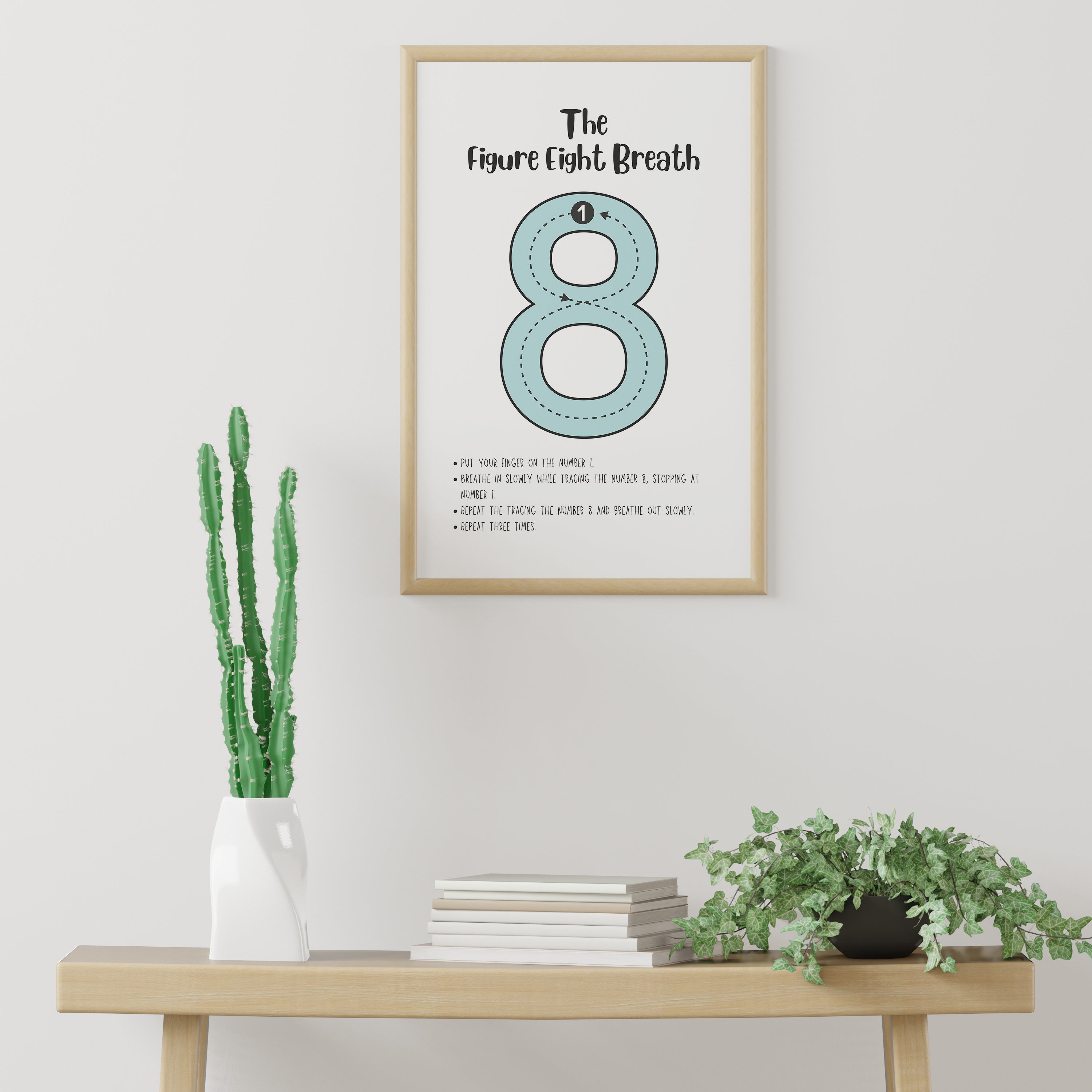 Figure Eight Breath Print | Grounding Technique Therapy Tool (digital ...