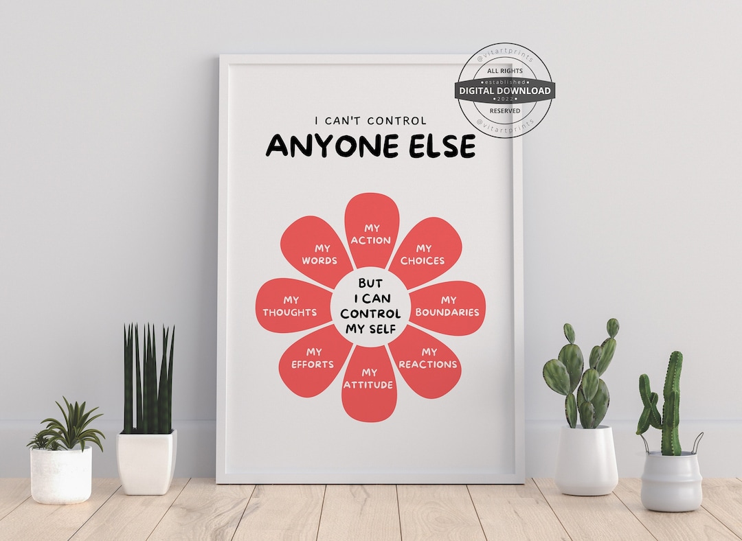 I Cannot Control | Therapy Office Decor School Counselor Therapy ...