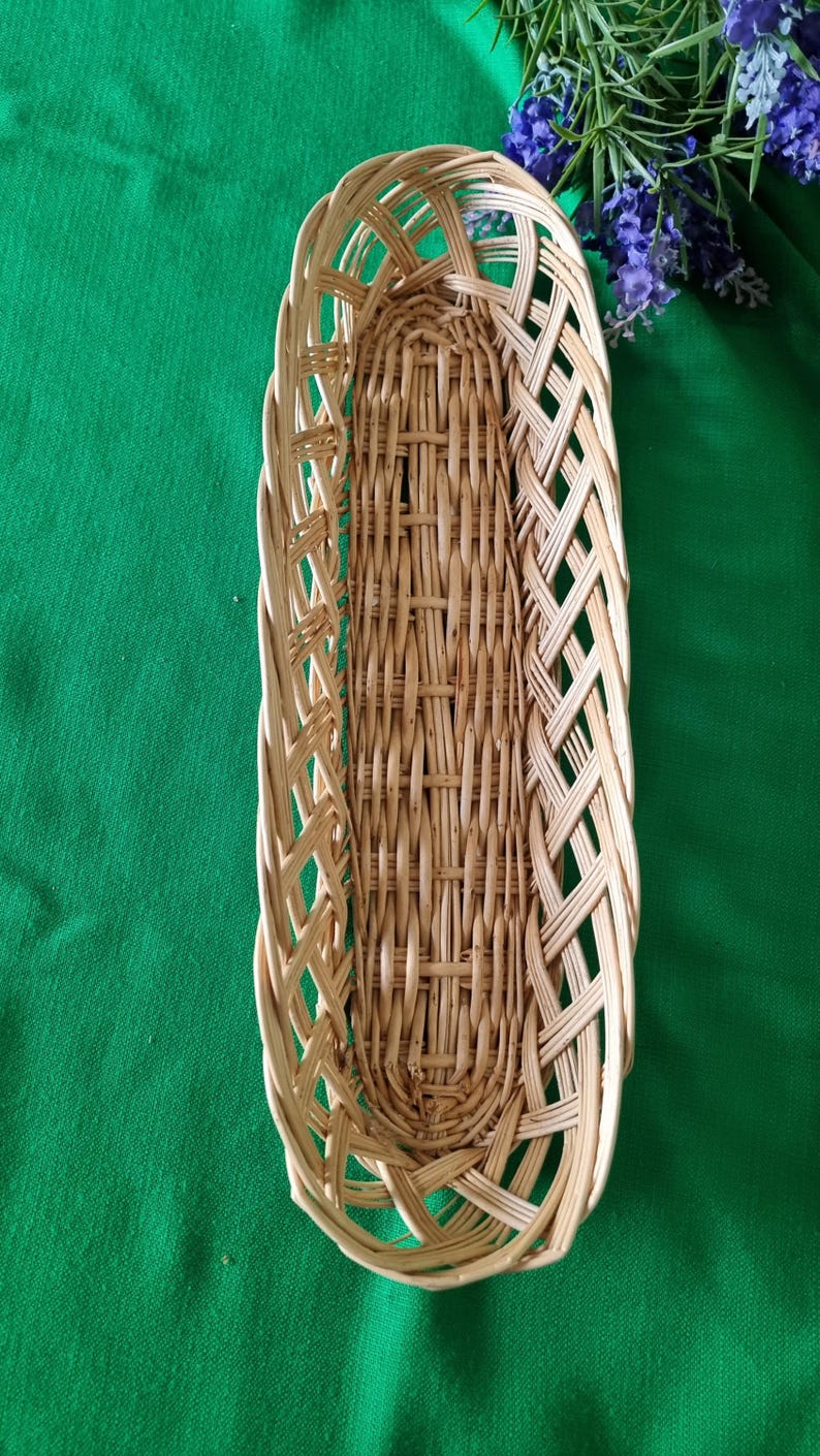 Cestas Paneras Vintage Artesanales De Forma Ovalada Y Alargada ...