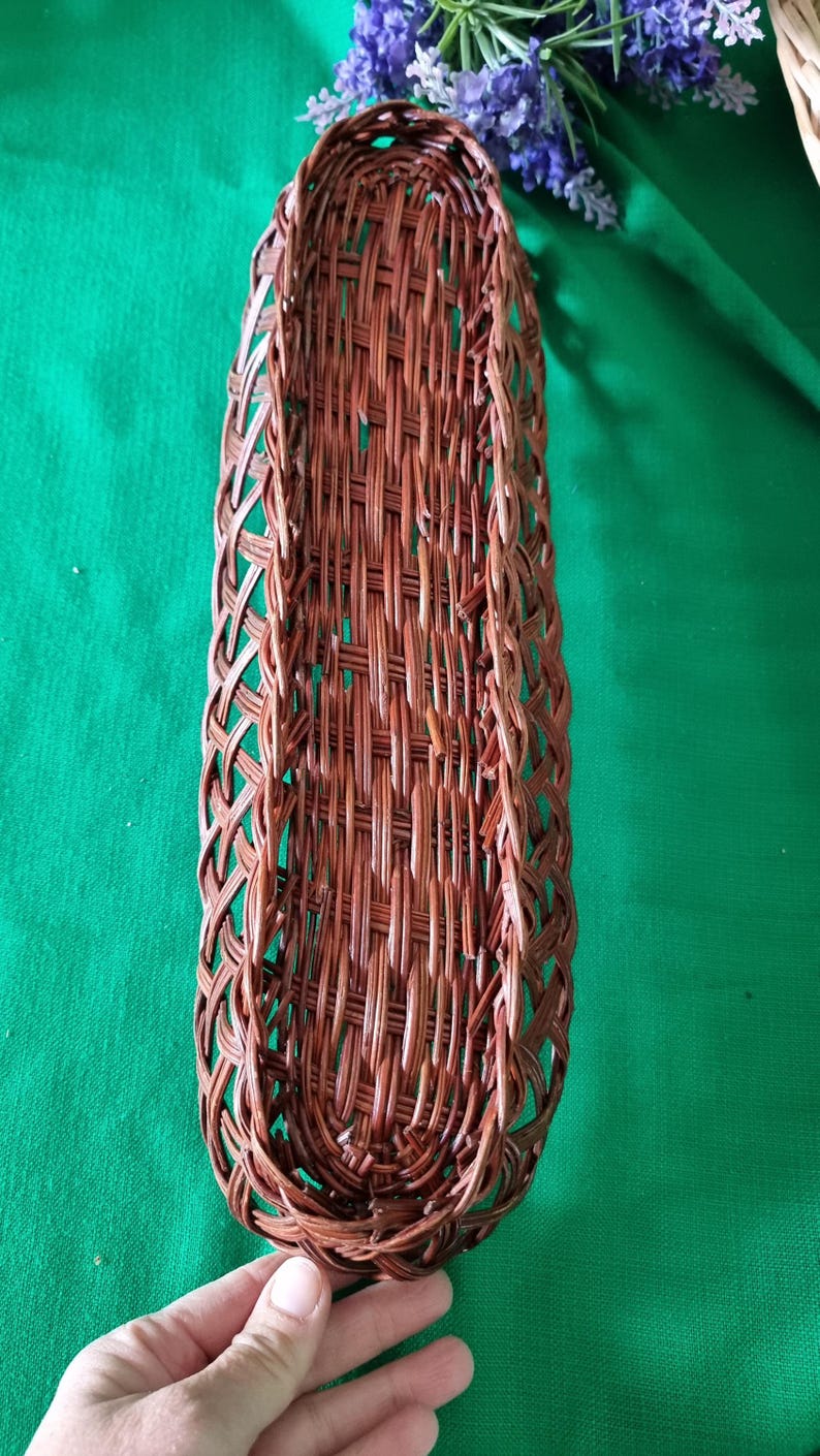 Cestas Paneras Vintage Artesanales De Forma Ovalada Y Alargada ...