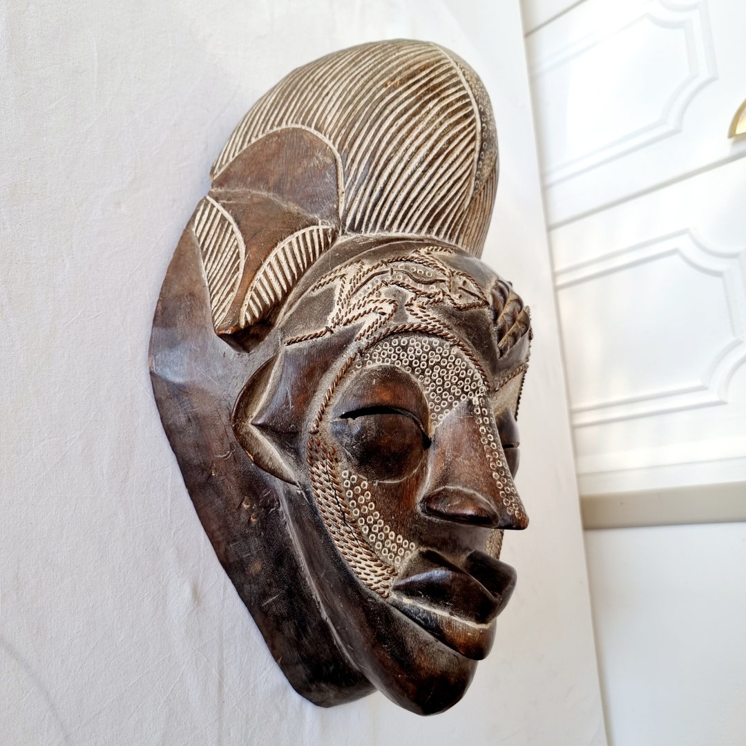 Large African Mask From Cameroon, Exceptional Craftsmanship, Animal ...