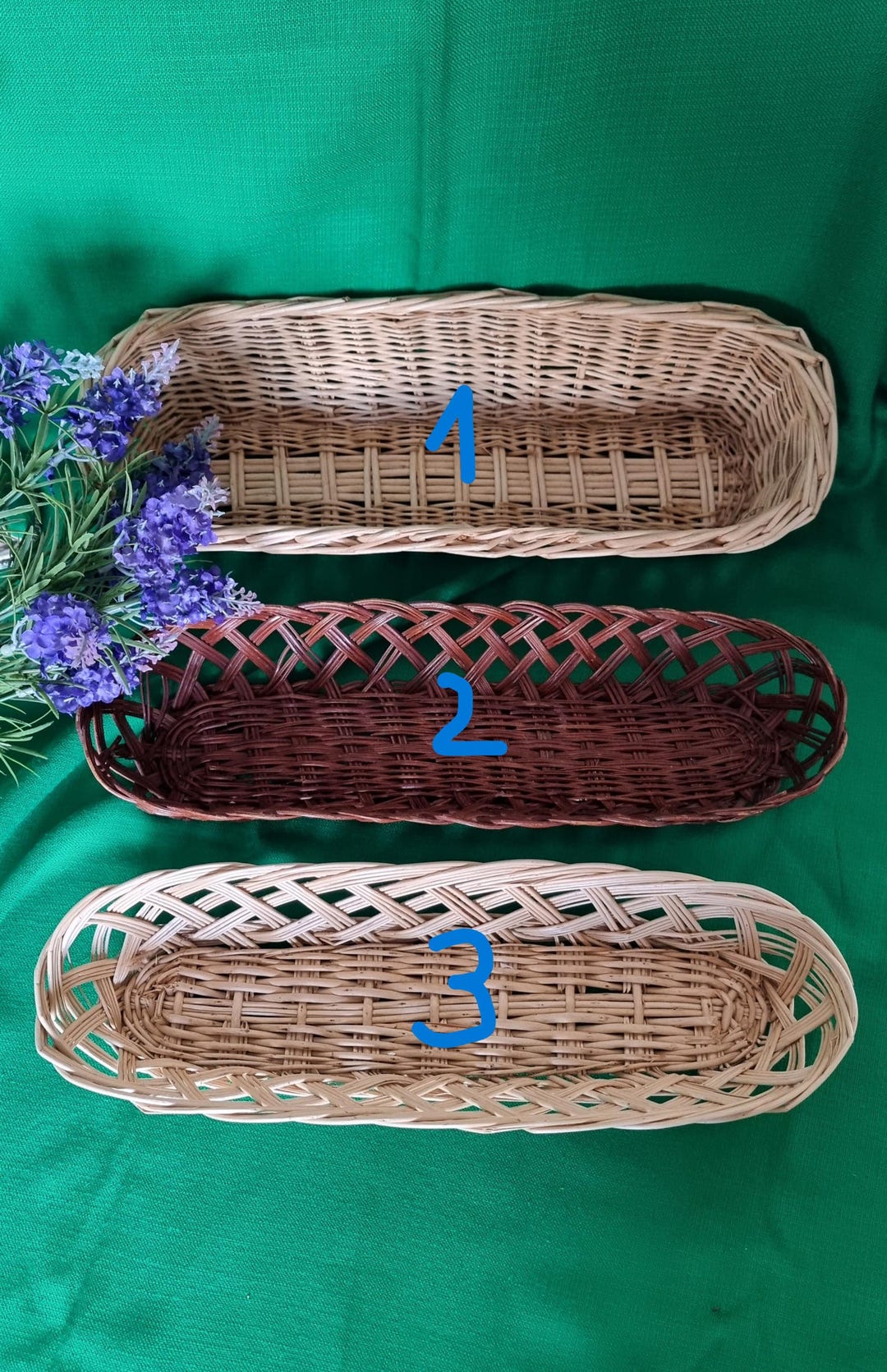 Cestas Paneras Vintage Artesanales De Forma Ovalada Y Alargada ...