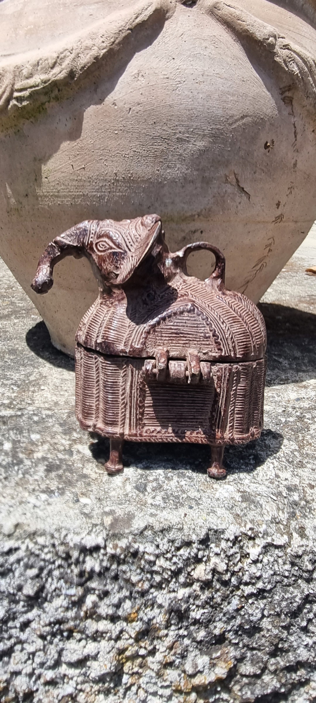 Non-ferrous Metal Chest Box Elephant Tribe Indus Valley - Etsy