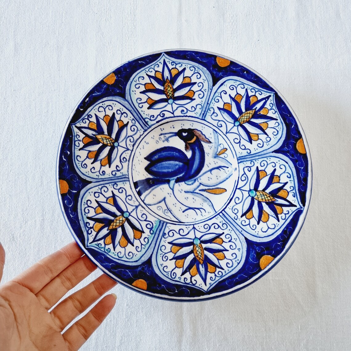 Antique Faenza Deep Plate Made and Hand Painted in Italy and Signed ...