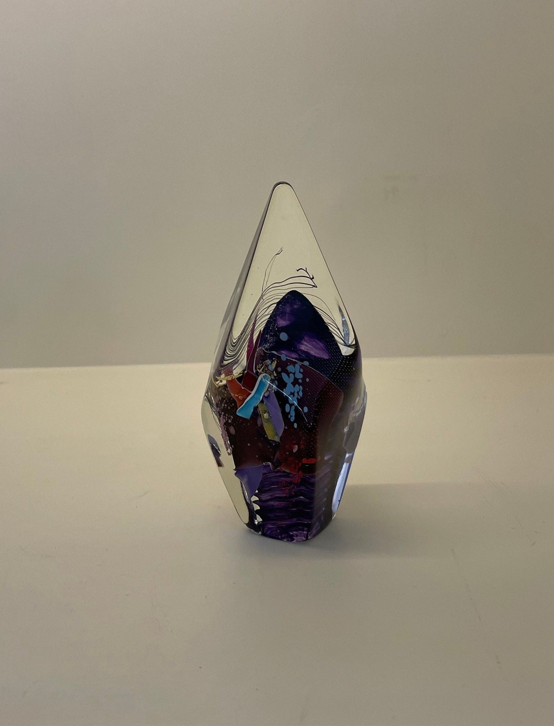 Purple Art Glass Sculpture - Etsy