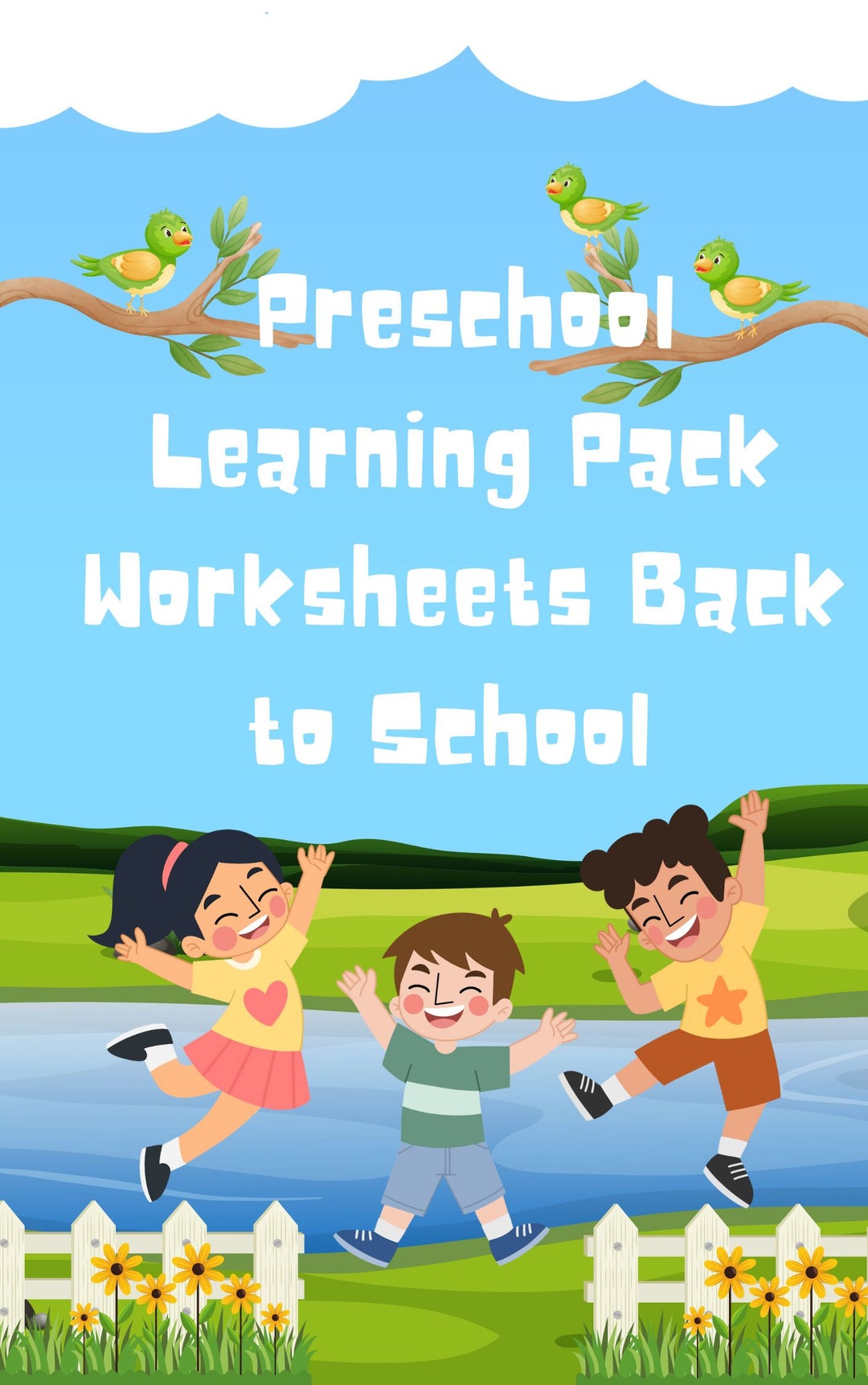 Preschool Learning Pack Worksheets Back to School - Etsy