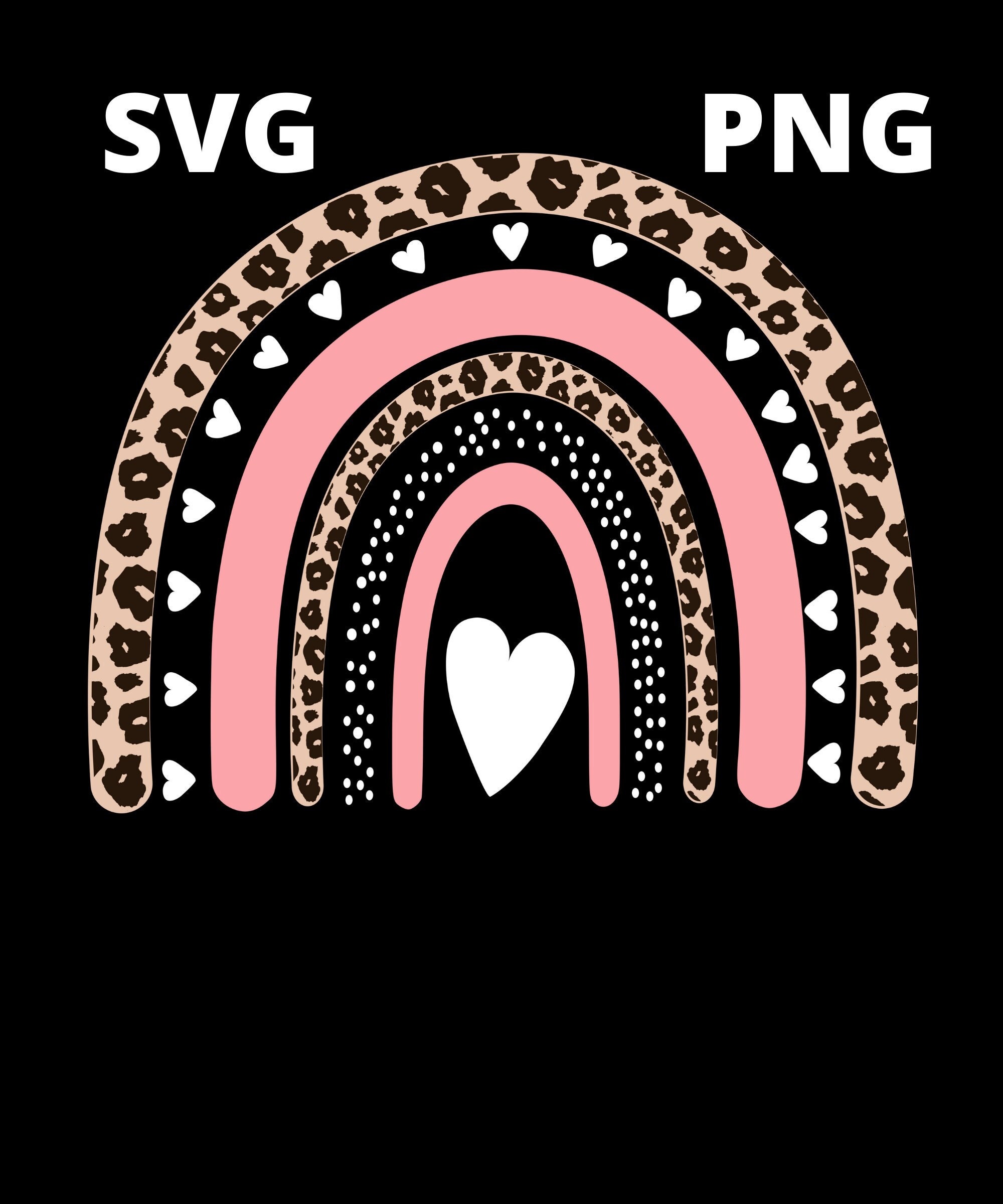 Rainbow Leopard SVG - Etsy