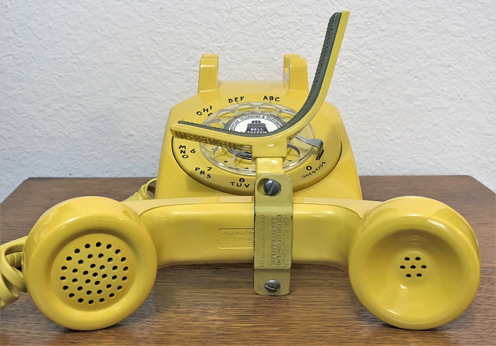 Working Restored Bell System Western Electric Model 500 Yellow Rotary ...