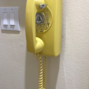 Working Restored Western Electric Model 554 Yellow Rotary pulse Dial ...