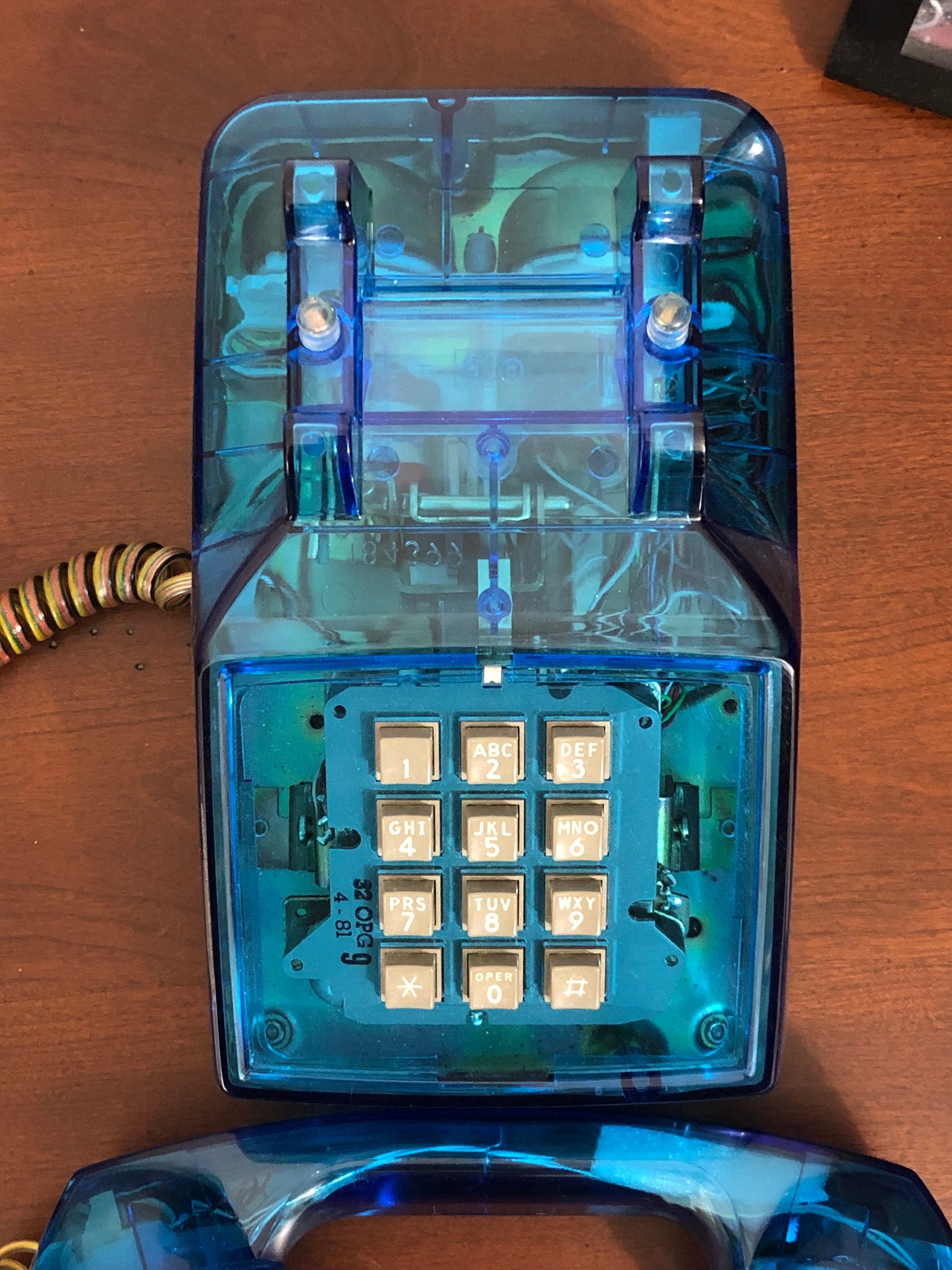 Working Restored Vintage Model 2500 Clear-blue Touchtone Desk Phone - Etsy