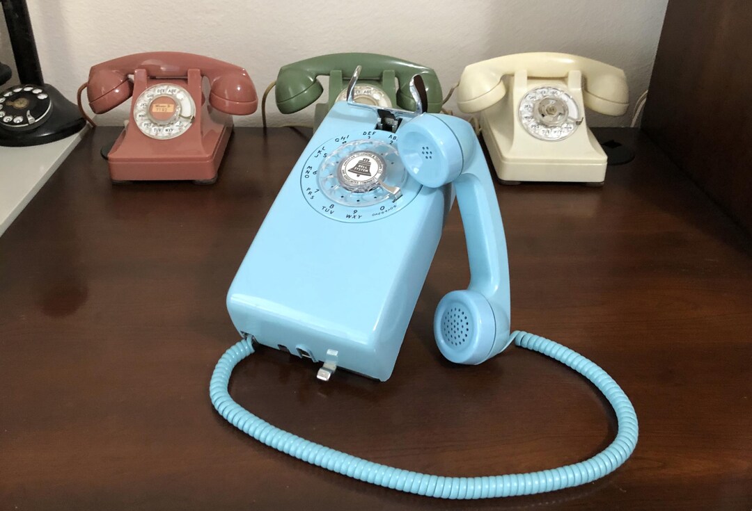 Working Restored Western Electric Bell System Model 554 Aqua Blue ...