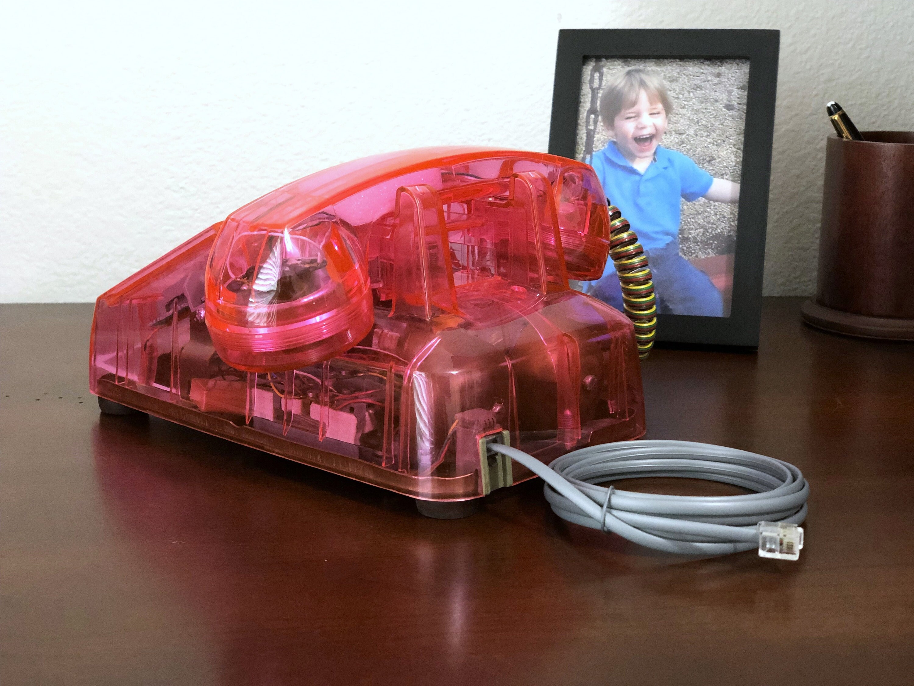 Restored Vintage Western Electric Translucent-pink Touchtone Desk Phone ...