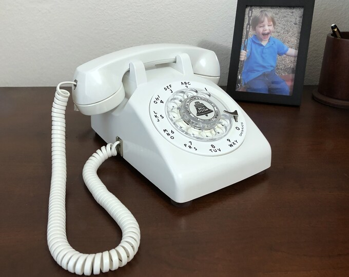 Working Restored Western Electric Model 500 White Rotary (pulse) Dial ...