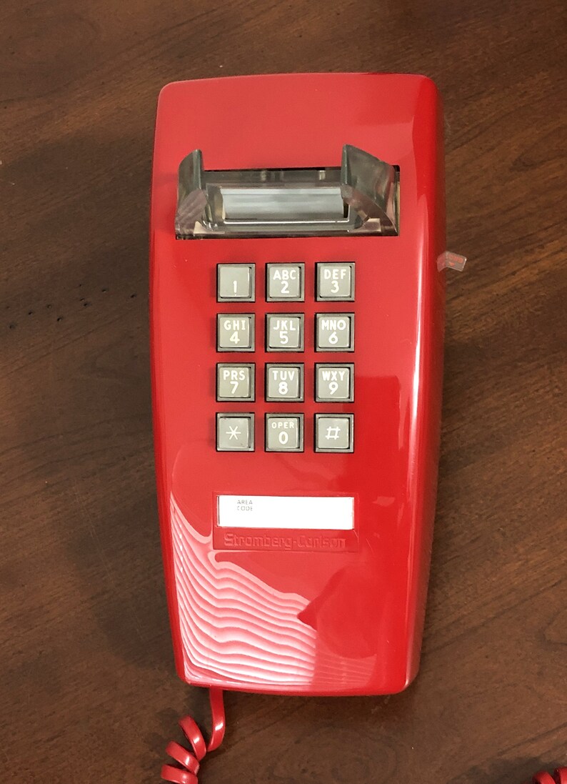 Restored Model 2554 Cherry Red Touchtone Wall Phone - Etsy