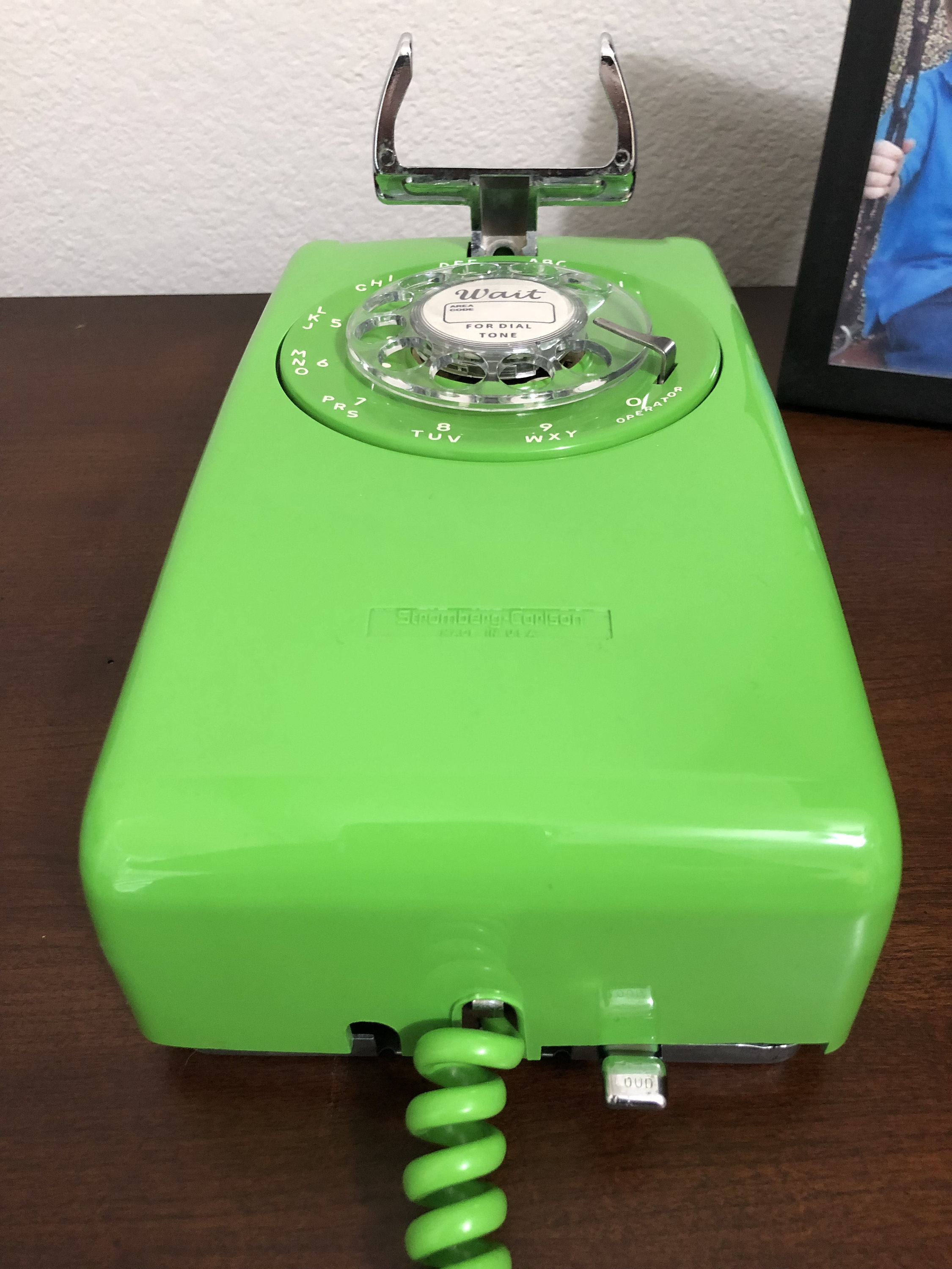 Restored Model 554 Rotary pulse Dial Lime Green Wall Phone - Etsy