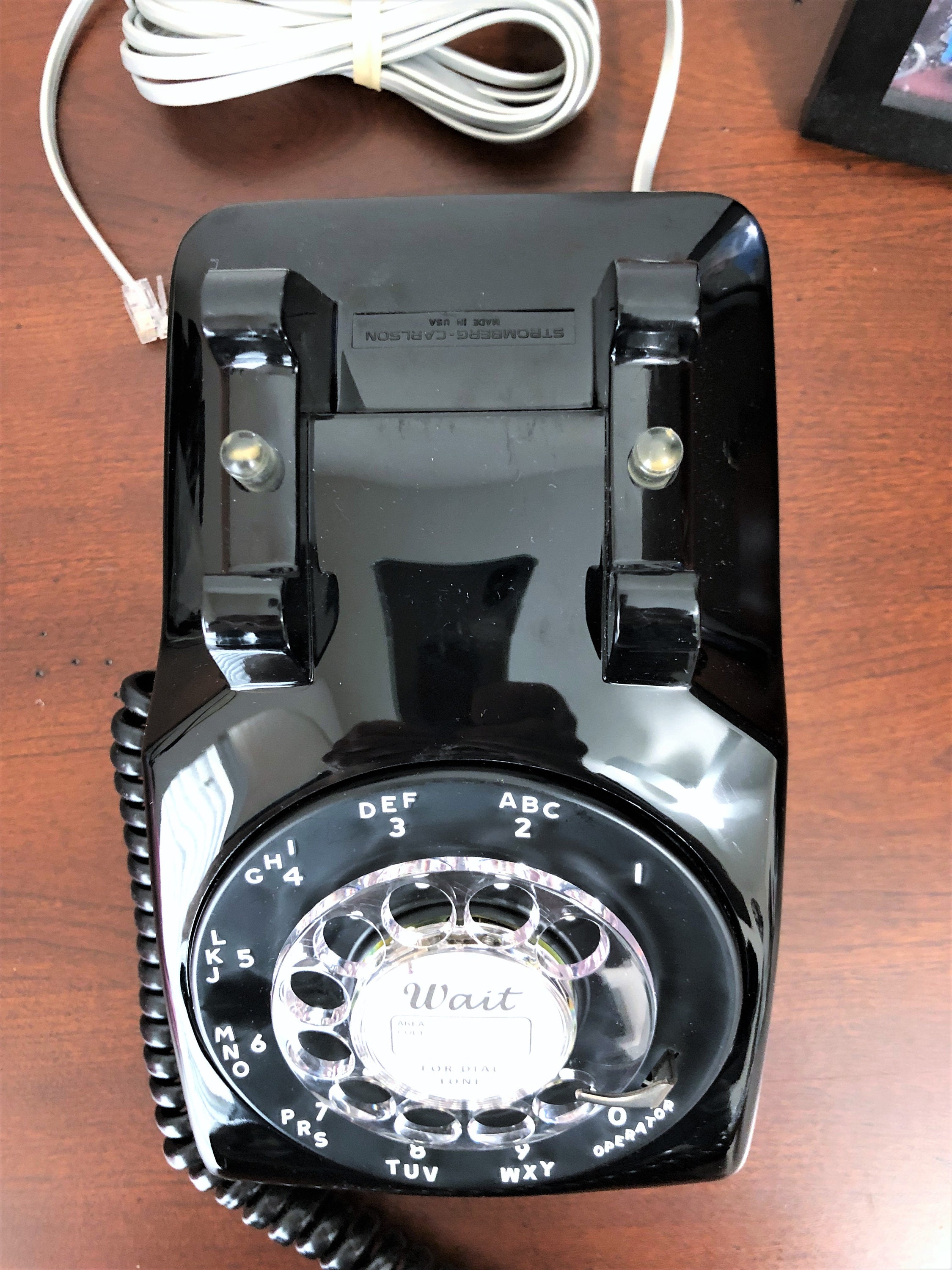 New Old Stock Classic Black Rotary Dial Desk Phone - Etsy