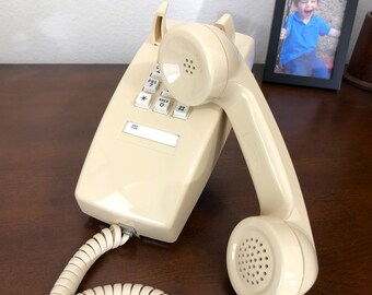 Restored Vintage Model 554 Ivory Rotary Dial Wall Phone Circa 1985 - Etsy