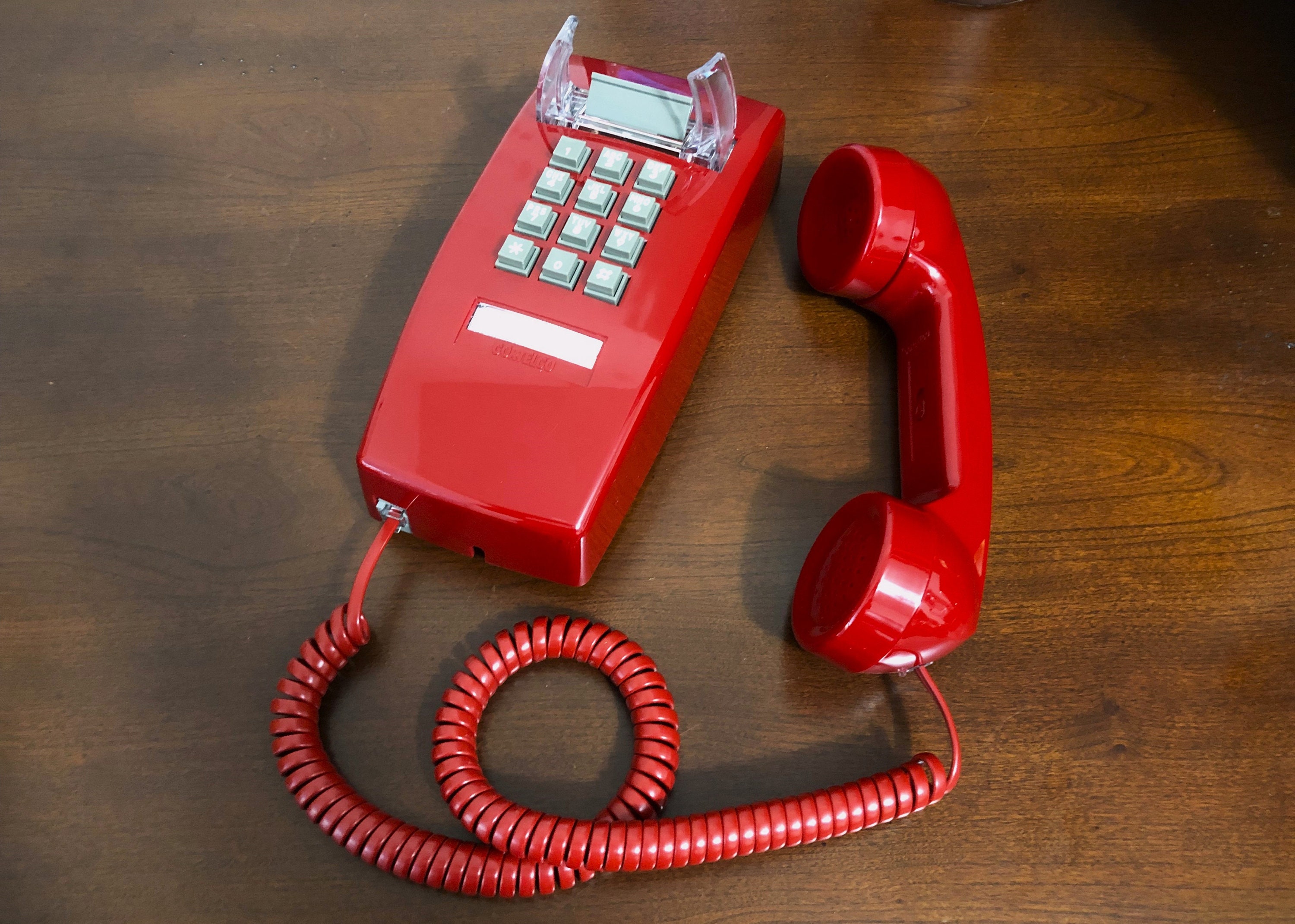 Working Restored Model 2554 Bright Cherry Red Touchtone Wall Phone - Etsy