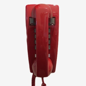 Restored Model 2554 Cherry Red Touchtone Wall Phone - Etsy