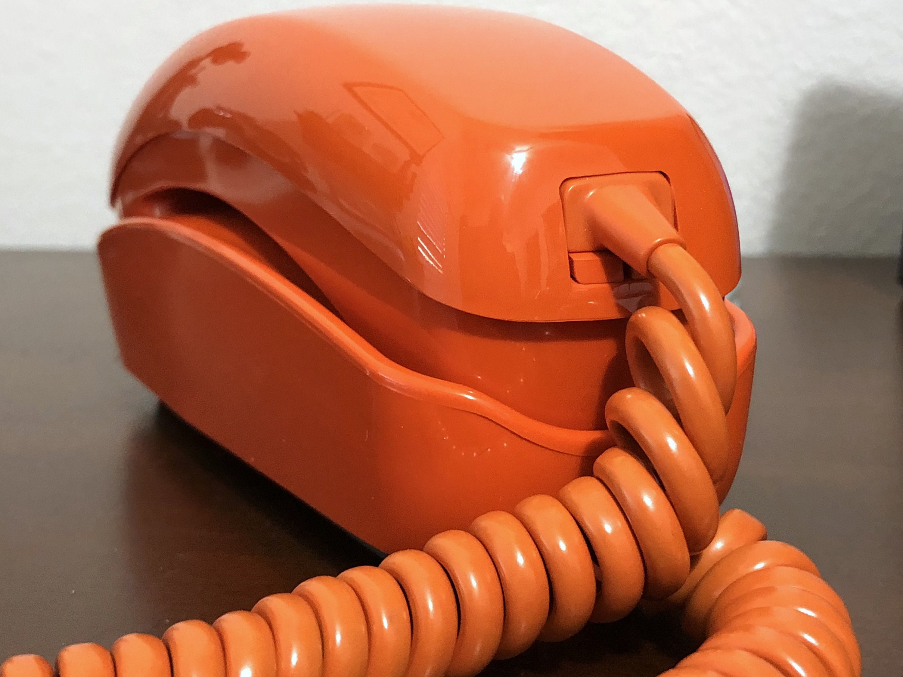 Working Restored Bright Orange Trimline Touchtone Tabletop Phone by ...