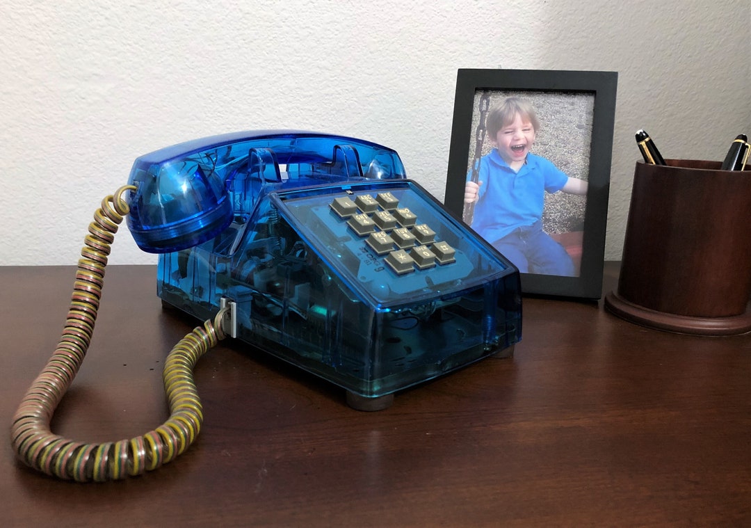 Working Restored Vintage Model 2500 Clear-blue Touchtone Desk Phone - Etsy