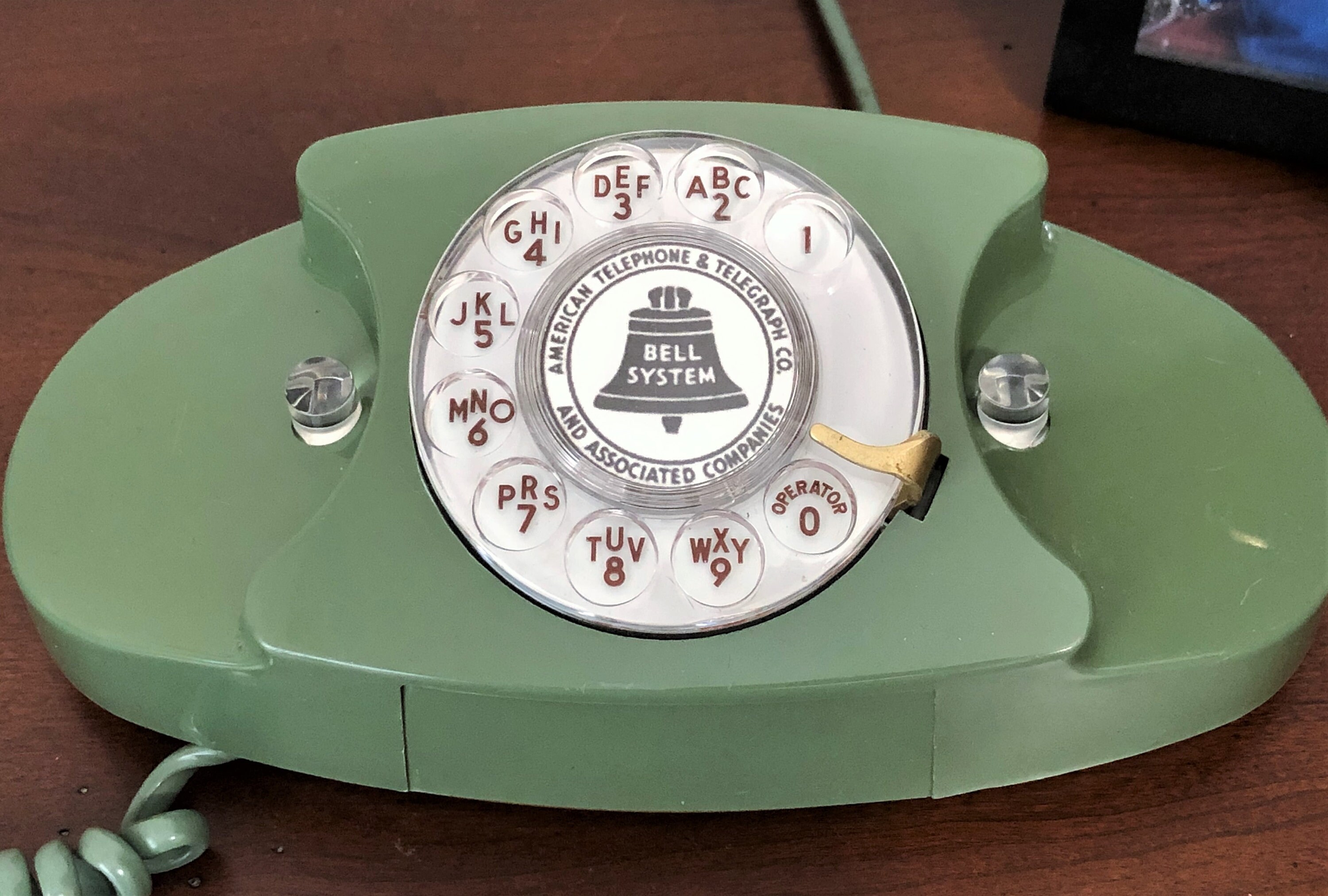 Restored Vintage Avocado Green Western Electric Rotary pulse Dial ...