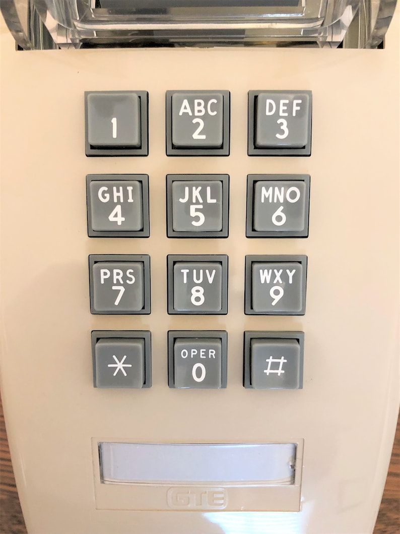 New Old Stock NOS Ivory GTE Model 2554 Style Touchtone Wall - Etsy