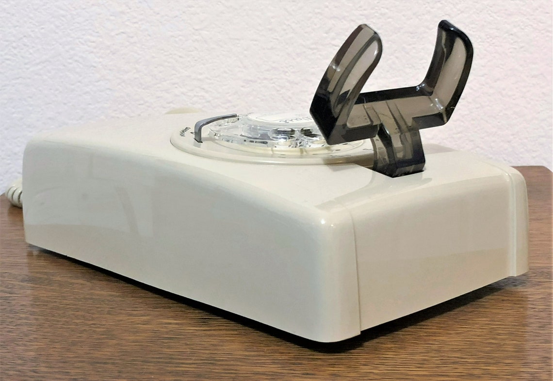 Restored Vintage Model 554 Ivory Rotary Dial Wall Phone Circa - Etsy