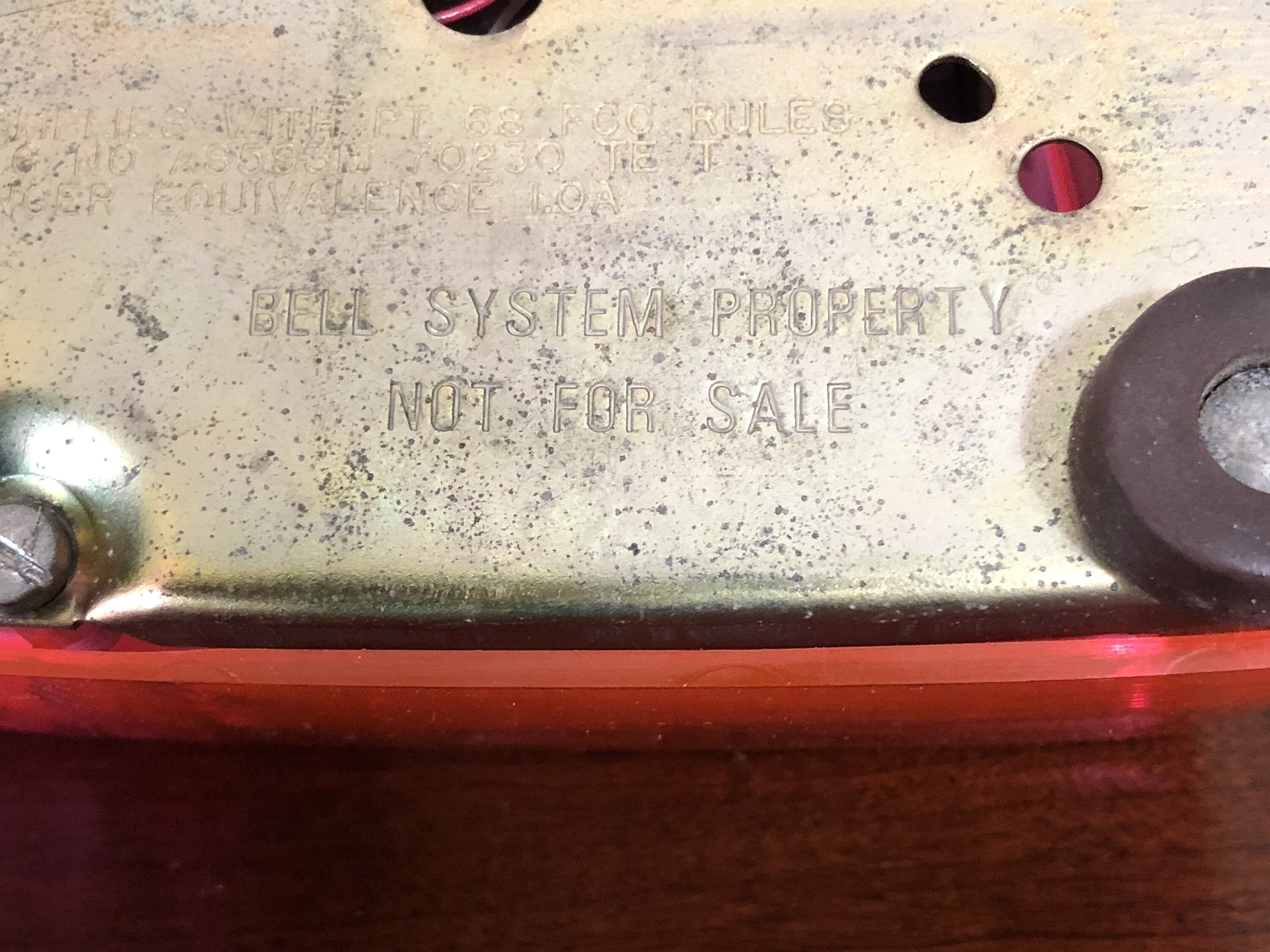 Restored Vintage Western Electric Translucent-pink Touchtone Desk Phone ...