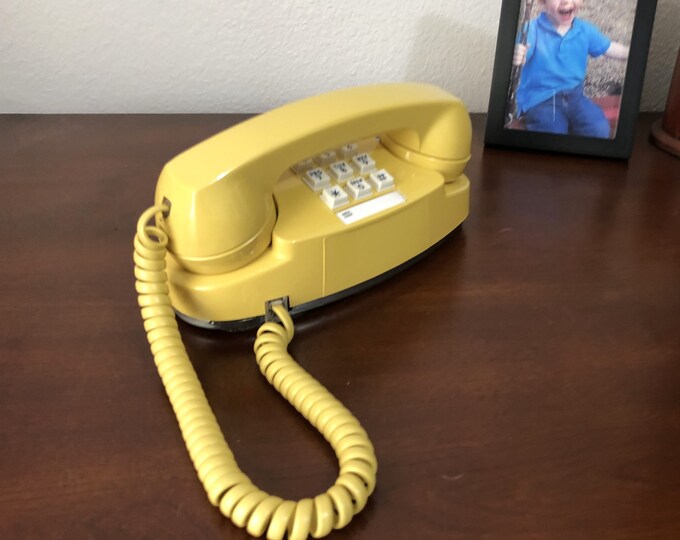 Restored Western Electric Yellow Princess Tabletop Phone W/touchtone ...