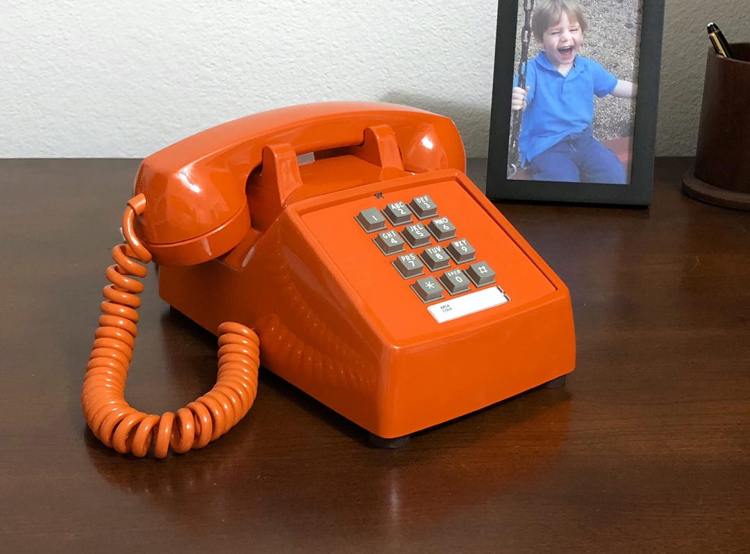 Beautifully Restored Model 2500 Orange Touchtone Desk Phone - Etsy