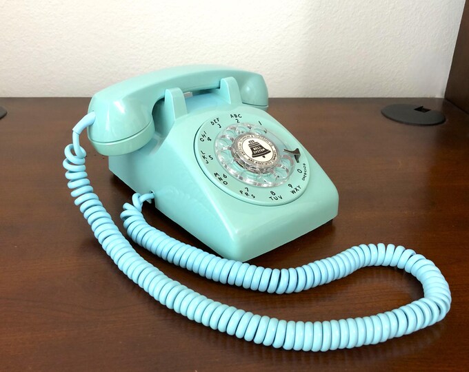Working Restored Western Electric Turquois (originally Aqua-blue) Desk ...