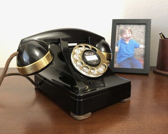 Original Antique Rotary Western Electric Model 302 Telephone - Etsy