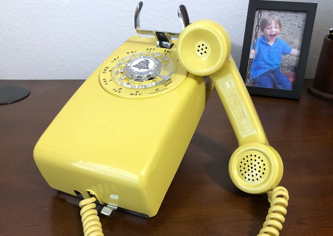 Working Restored Western Electric Model 554 Yellow Rotary (pulse) Dial ...