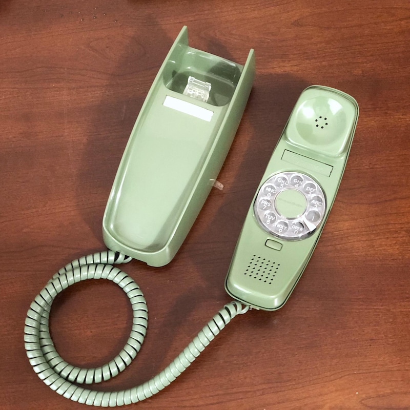 Green Rotary Phone - Etsy