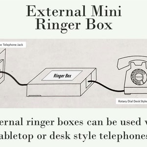 External Mini Ringer Box Sold Only With the Purchase of a - Etsy