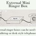 External Mini Ringer Box Sold Only With the Purchase of a - Etsy